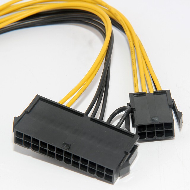 Mini 12pin to ATX 24Pin + CPU 8Pin Power Supply Cable for Dell C6100 ...