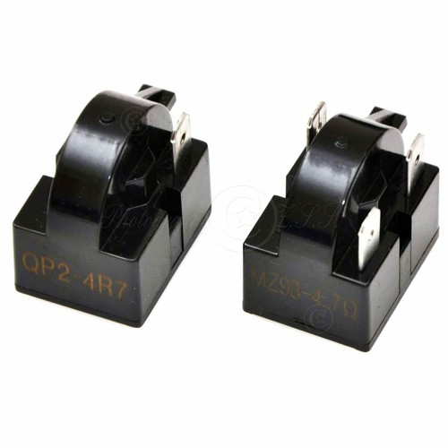2x 1 Pin QP2-4R7/4.7 Freezer Refrigerator Start Relay For Danby Haier ...