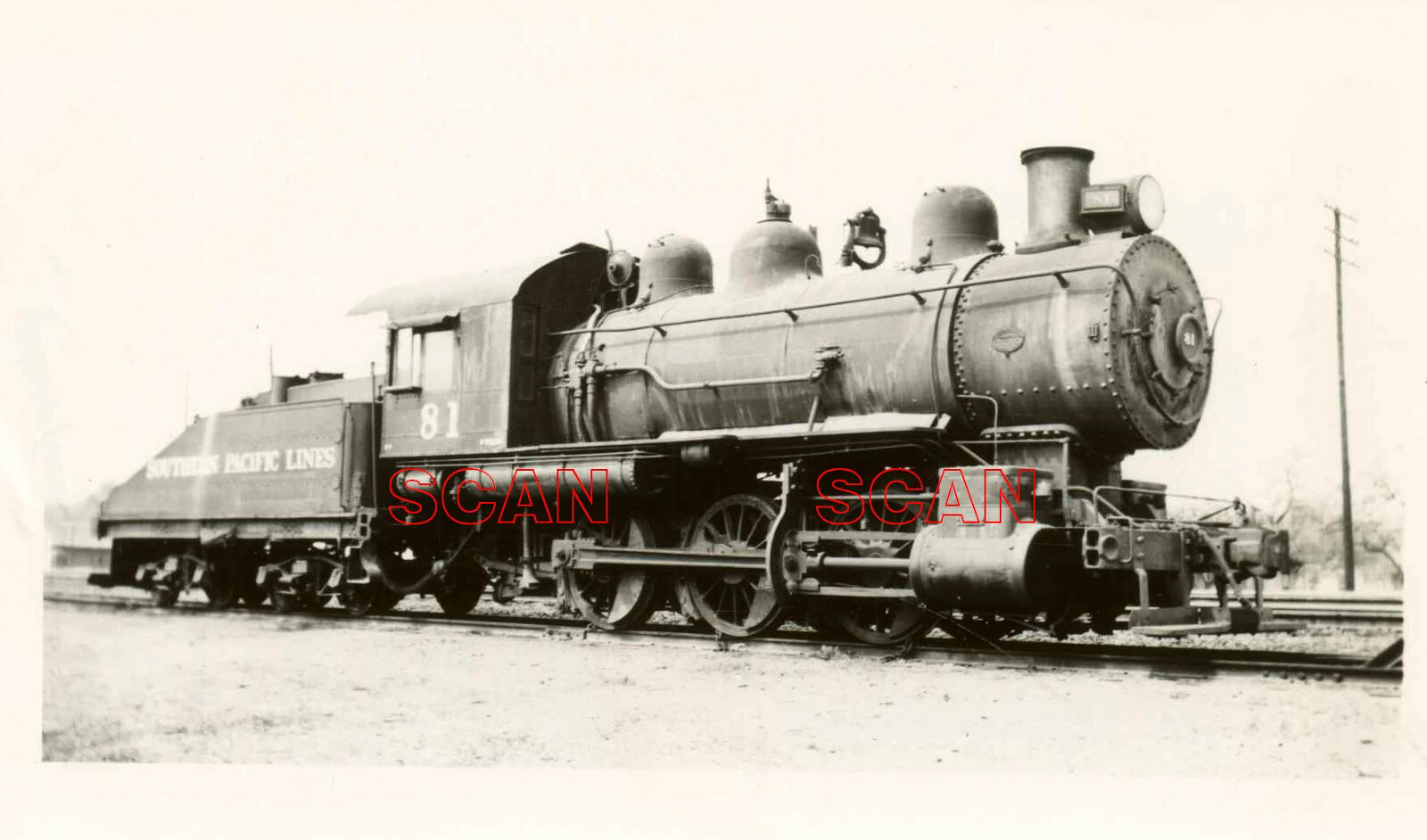 OG646 RP 1939/60s TEXAS & NEW ORLEANS RAILROAD 060 LOCO #81 HOUSTON ...