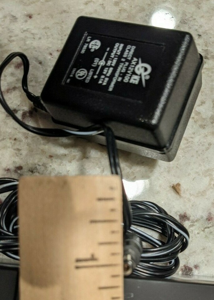 NCE AX12V100 Power Supply Adapter 12V 100mA 0.1A Black Tip | eBay