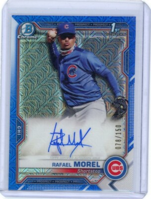 2021 Bowman Chrome Rafael Morel Choice Refractor Auto /150 #CPA-RM ...