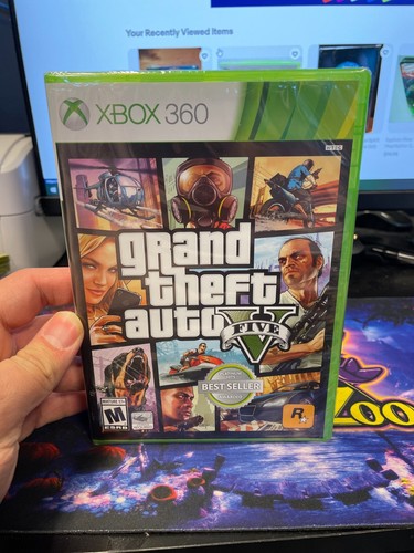 L2 Grand Theft Auto V (Microsoft Xbox 360) Brand New Sealed! GTA 5 ...