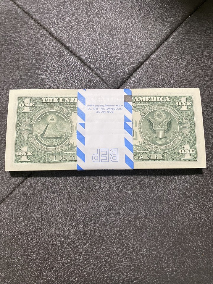 RARE 2021 $1 ONE DOLLAR STAR NOTES 100 UNCIRCULATED SEQUENTIAL TOP RARE ...