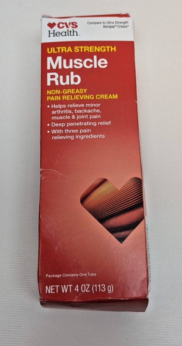 CVS Health Ultra Strength Muscle Rub Cream 113g | eBay
