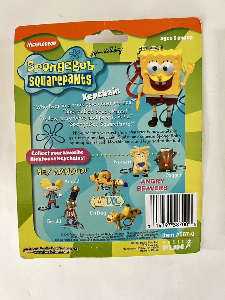 New SpongeBob SquarePants Collectibles From 2000 In Original Packaging ...