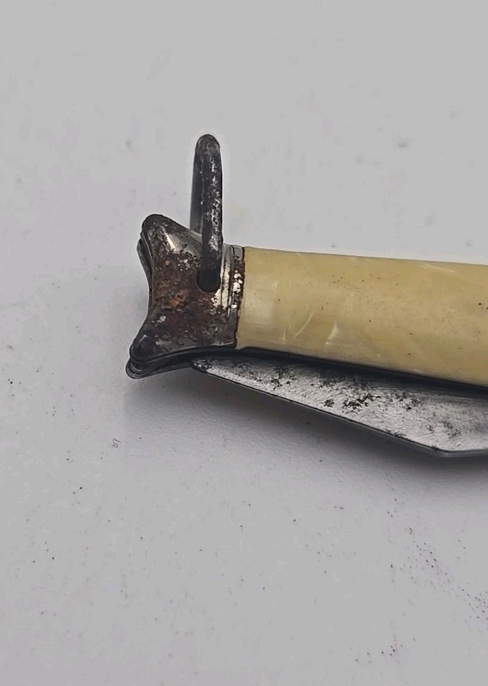 VINTAGE PRE '41 WW II HAMMER BRAND USA FISHTAIL POCKET KNIFE FOB ...