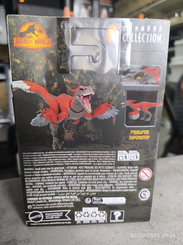 Jurassic World Hammond Collection Pyroraptor Figure Jurassic Park | eBay