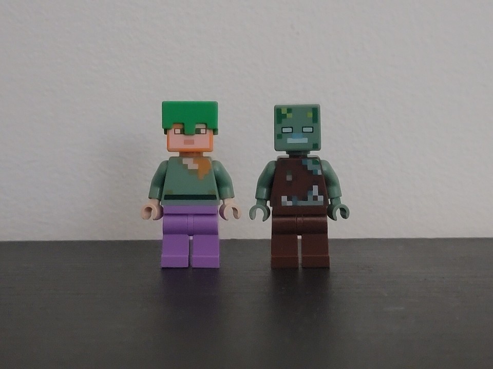 Lego Minecraft Minifigures Zombie & Alex | eBay