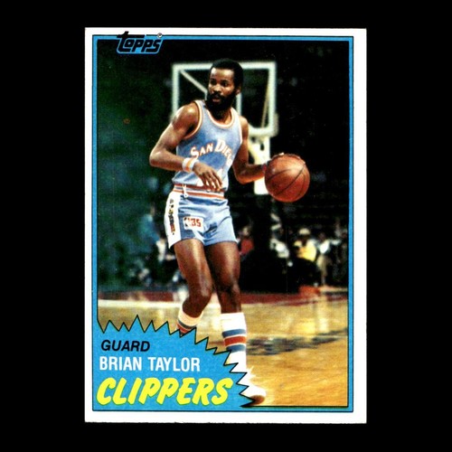 Brian Taylor 1981-82 Topps San Diego Clippers #W94 Nice! | eBay