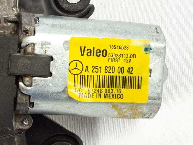 OEM Mercedes-Benz Ml W164 Rear Wiper Motor A2518200042 Genuine for sale ...