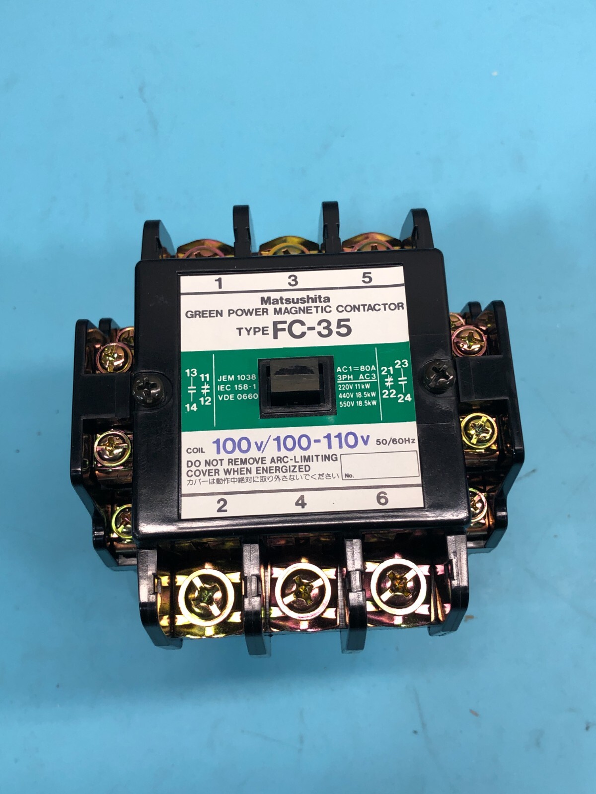 MATSUSHITA FC-35 GREEN POWER MAGNETIC CONTACTOR,BMF6351, 157736 | eBay ...