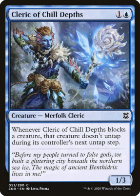 NM Cleric of Chill Depths, MTG, Zendikar Rising, Magic the Gathering ...