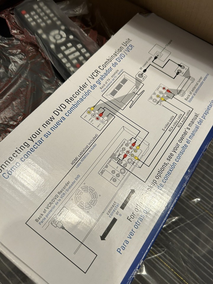 FUNAI ZV427FX4 Funai DVD Recorder/VCR Combo - NEW and UNUSED IN OPEN ...