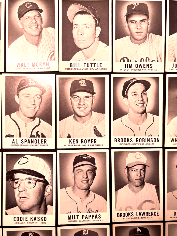1960 LEAF BASEBALL 24 Card Lot Duke Snider Brooks Robinson Spangler ...