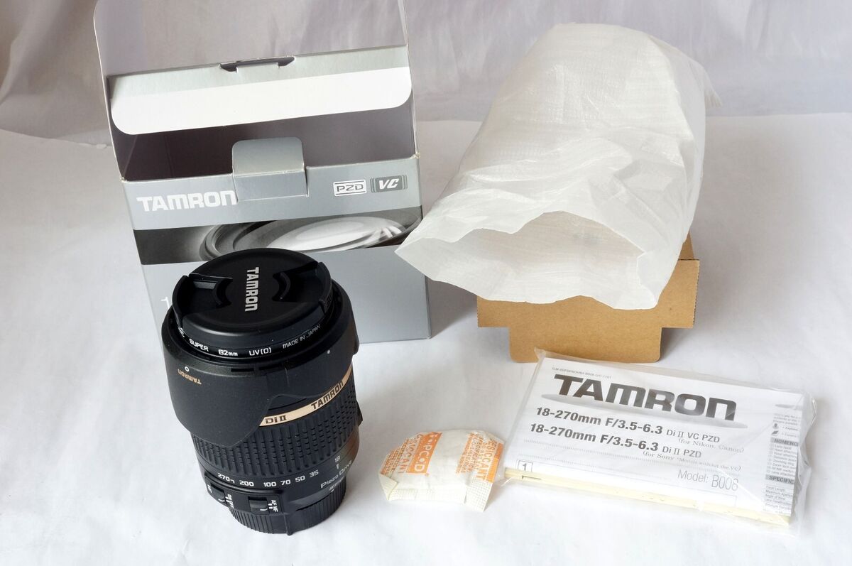TAMRON 18-270MM F/3.5-6.3 Di II VC PZD LENS FOR NIKON MODEL TAMRON 18-270MM F/3.5-6.3 Di II VC PZD LENS FOR NIKON MODEL
