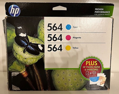 HP 564 Combo Pack Color Ink with Photo Paper & Envelopes Exp. 3/2016 ...