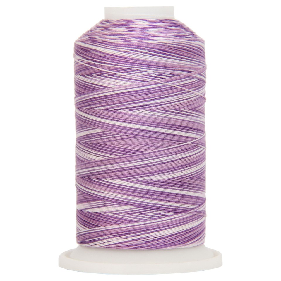 VARIEGATED MULTICOLOR 100% COTTON THREAD 600M BY THE SPOOL - SEWING ...