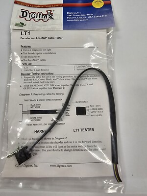 Digitrax LT1 Decoder and LocoNet Cable Tester New | eBay