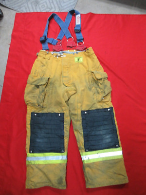 MORNING PRIDE Fire Fighter Turnout PANTS 40 X 30 BUNKER GEAR RESCUE EMT ...