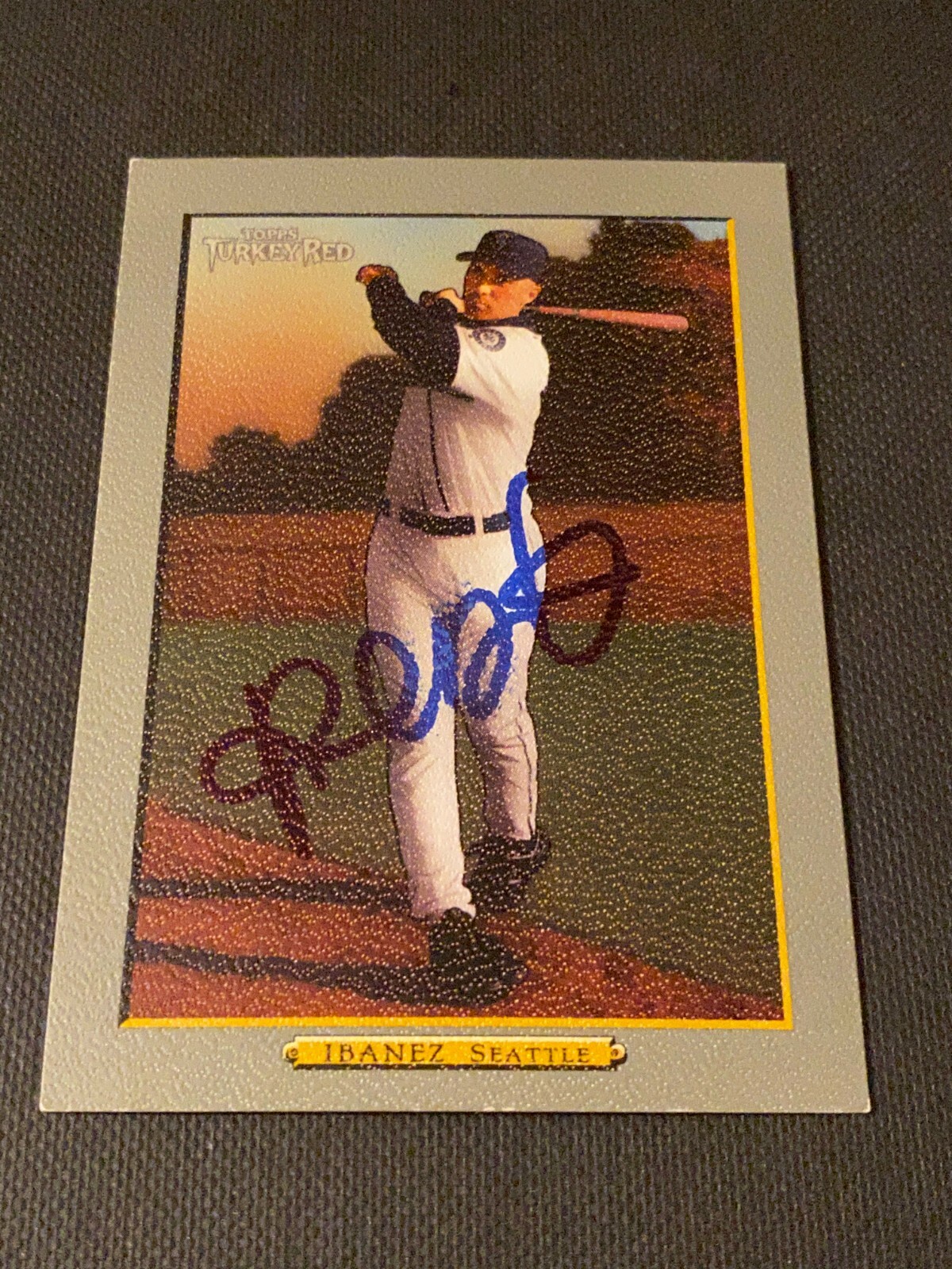 Raul Ibanez Signed 2006 Topps Turkey Red Card Auto Mariners Autograph ...