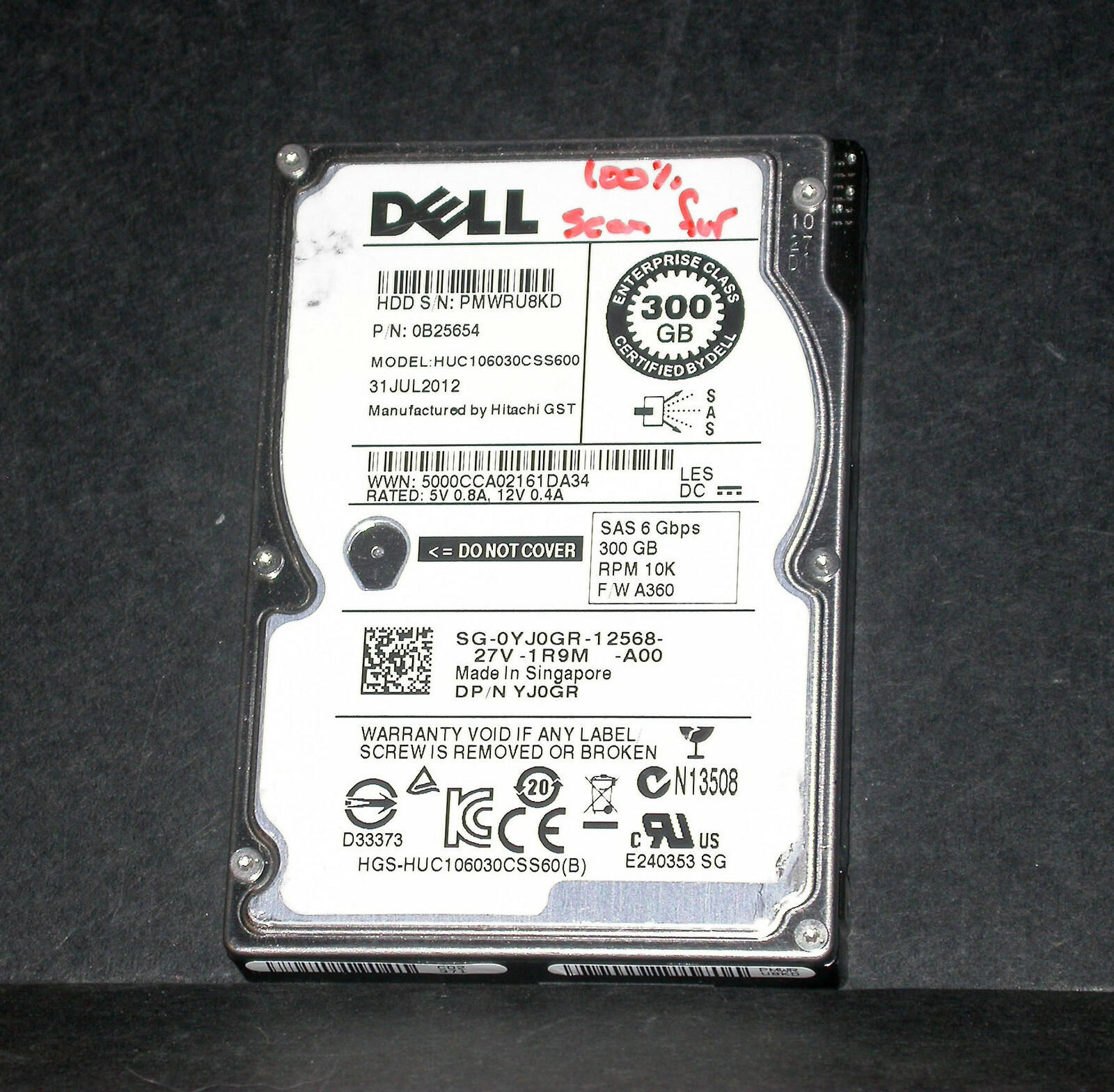 Hitachi Dell 300 GB SAS 2.5" Hard Drive HUC106030CSS600 | eBay
