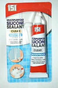 151 Multipurpose Silicone Sealant Kitchen and Bathroom, CLEAR ...