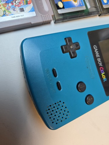Nintendo Game Boy Color Lot - Teal 12 games - Mario, Tetris, Donkey ...