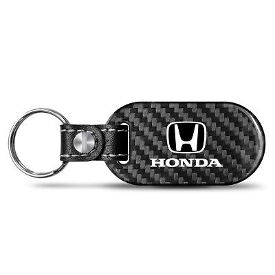 Honda Logo 100% Real Carbon Fiber Dog-Tag Style Key Chain Key-Ring | eBay