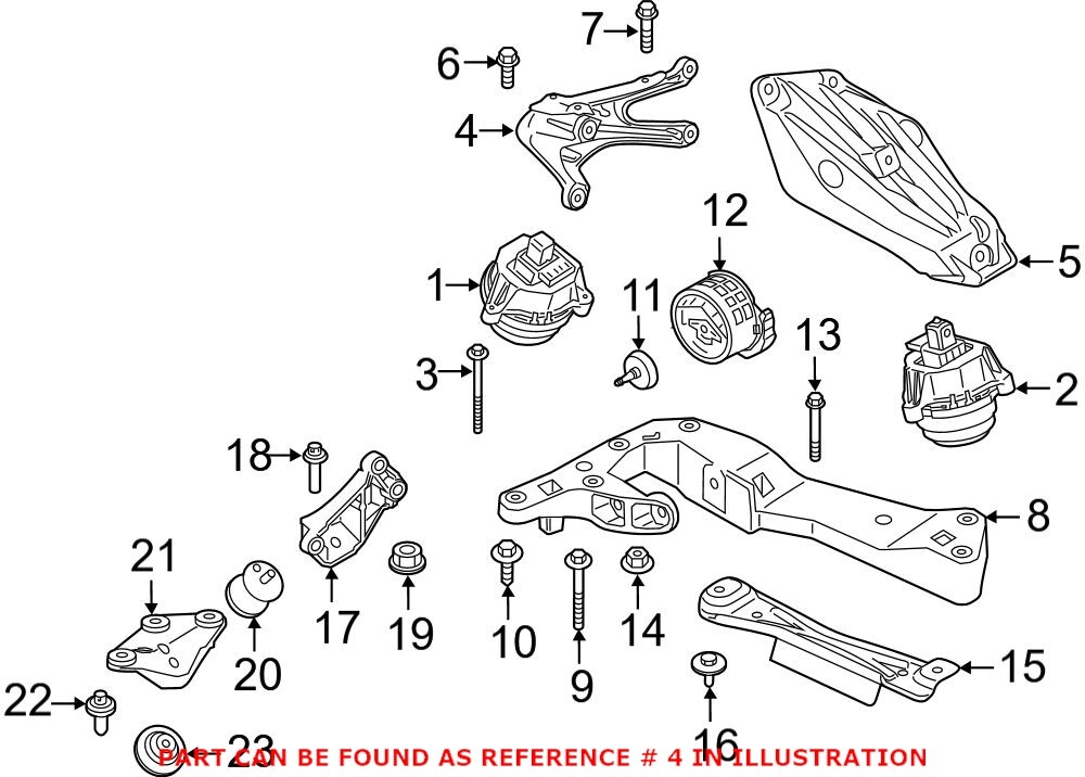 Genuine OEM Passenger Right Engine Mount Bracket For BMW 22116876216 | eBay