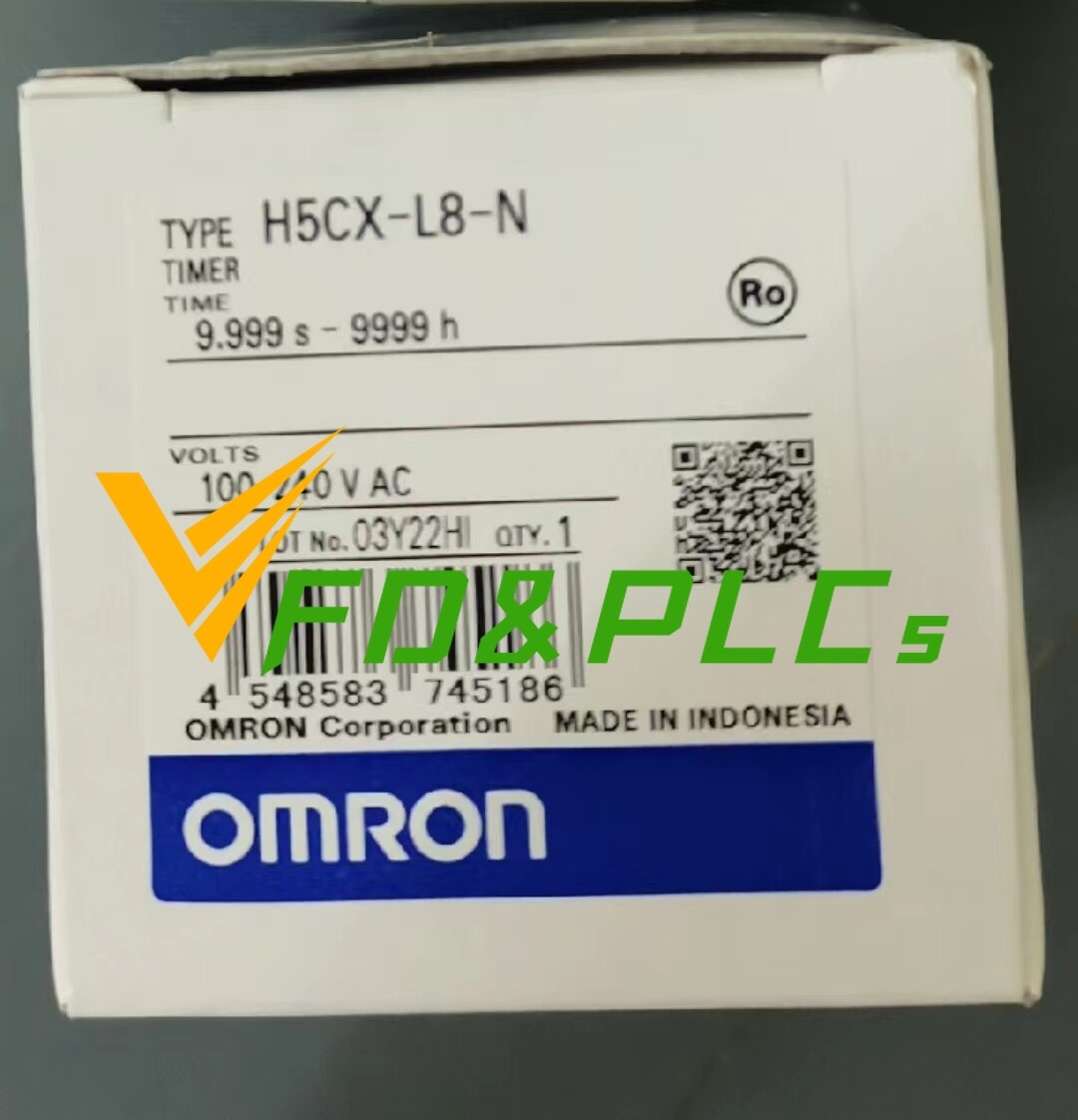 NEW Omron H5CX-L8-N Digital Timer 100-240VAC H5CXL8N 9.99s-9999h H5CX ...