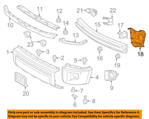 TOYOTA OEM 14-21 Tundra Front Bumper Bumper Components-Side Extn ...