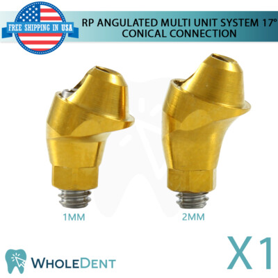 RP Conical Connection Angulated 17° Abutment Multi Unit Dental Implant ...