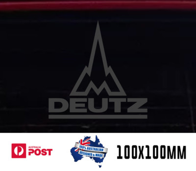 2x Deutz AG Diesel Windshield Windscreen Sticker Decal 100mm BLACK ...