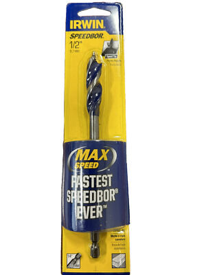 IRWIN 3041001, SPEEDBOR 1/2" MAX DRILL BIT 1/4 SHANK (17A2-031) | eBay