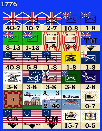 1776 (’74) Replacement Counters – Die-Cut | eBay