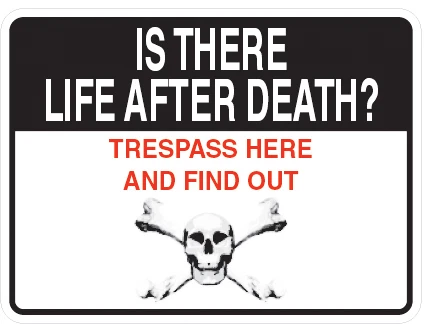 Funny Death Sign