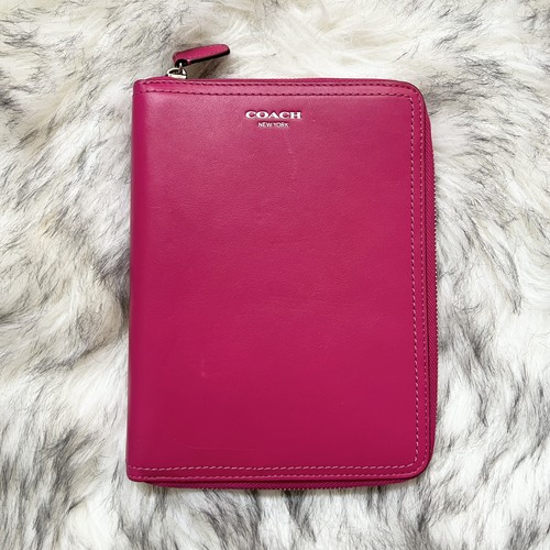 Rare Vintage Coach Pink Leather Organizer Planner with Address Book | eBay