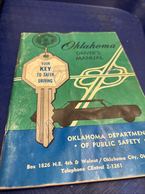 OK OKLAHOMA Driver's Manual OK Department of Public Safety Late 50s? | eBay