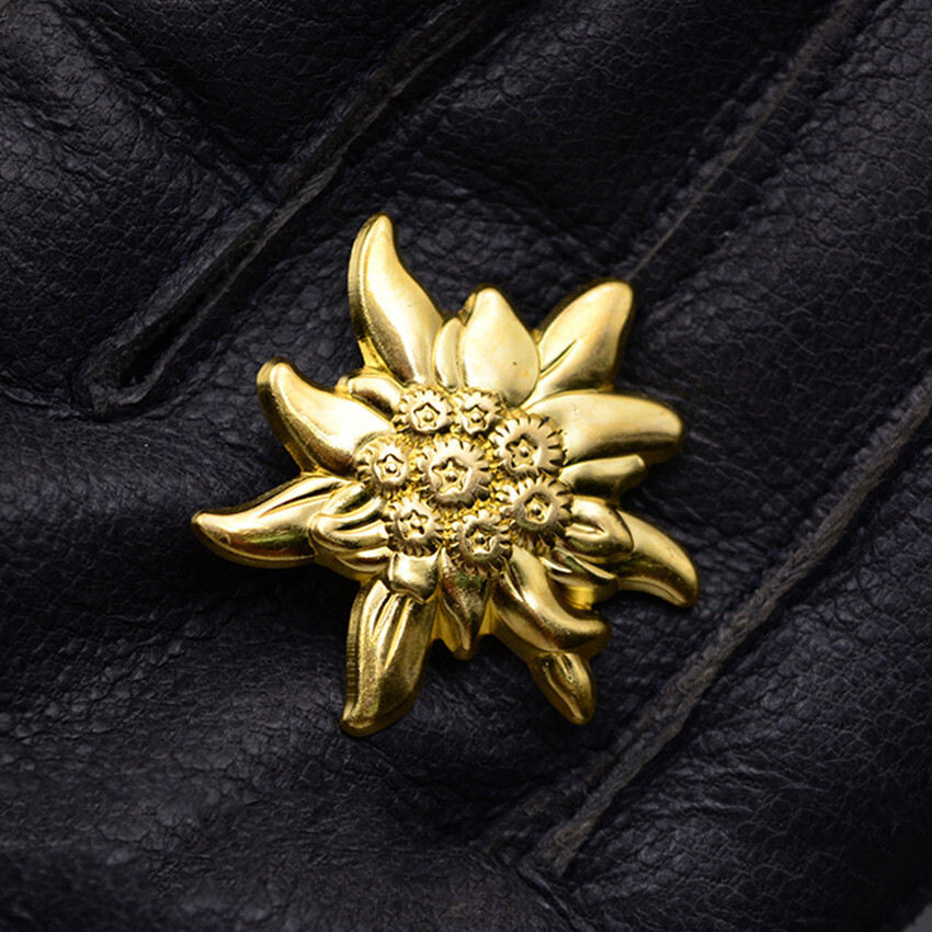 WWII GERMANY EDELWEISS MOUNTAIN INFANTRY CAP HAT BADGE MEDAL PIN ...