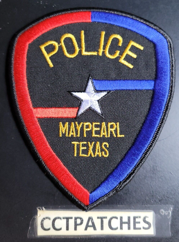 MAYPEARL, TEXAS POLICE STAR CENTER SHOULDER PATCH TX | eBay