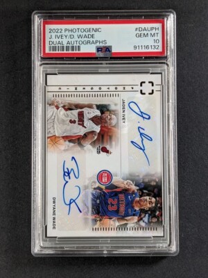 2022-23 Panini Photogenic JADEN IVEY/DWYANE WADE /25 Dual Auto #DAU-PH ...