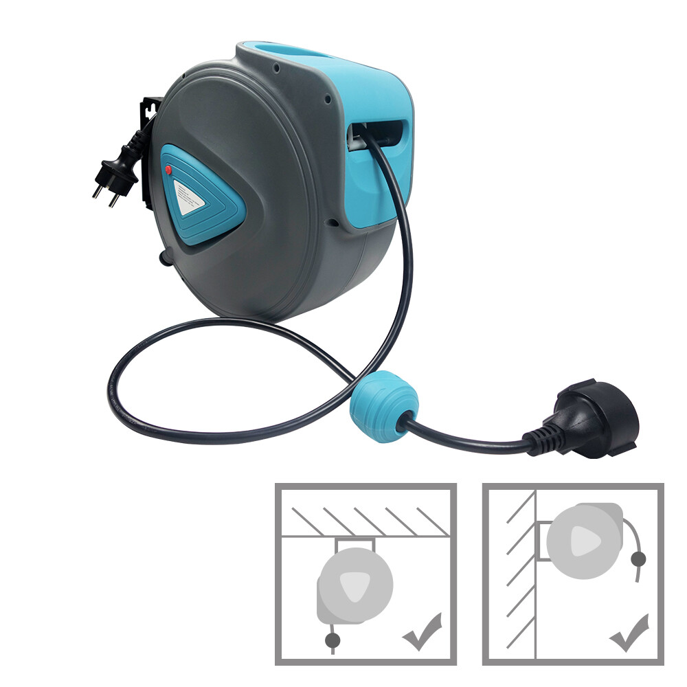 Kabelaufroller Automatischer Kabeltrommel 20m Automatik Kabel Rolle ...