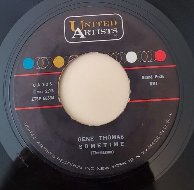 Gene Thomas EVERY NIGHT / SOMETIME (ROCK N ROLL 45) #338 PLAYS VG++ NO ...