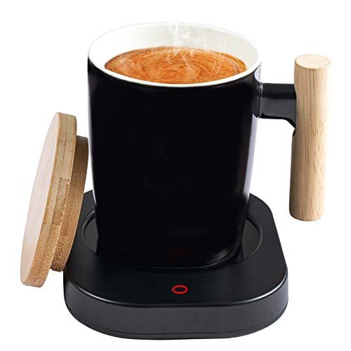 Coffee Warmer & Mug Set, Cup Heater for Desk Temperature Two ...