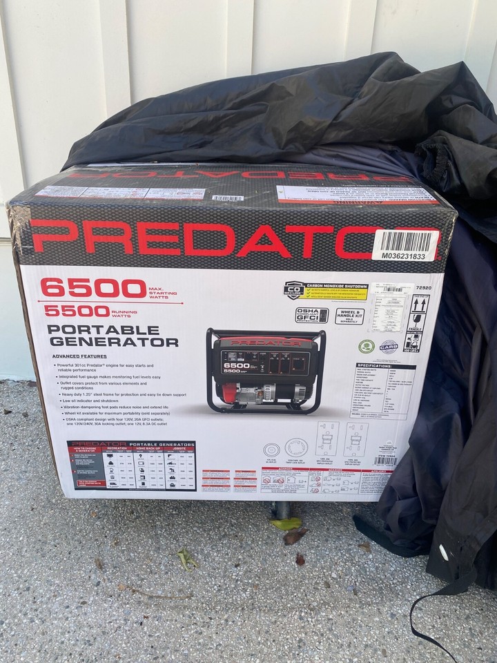 Predator 6500 Watt Portable Generator | eBay