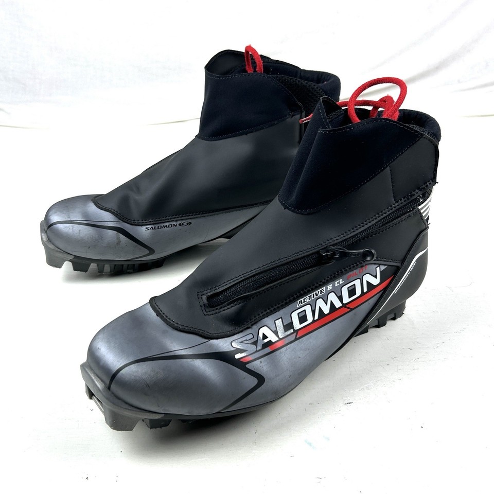 SALOMON Active 8CL Pilot Cross Country Ski Boots Size UK 11 EUR 46 USA 11.5 SNS | eBay