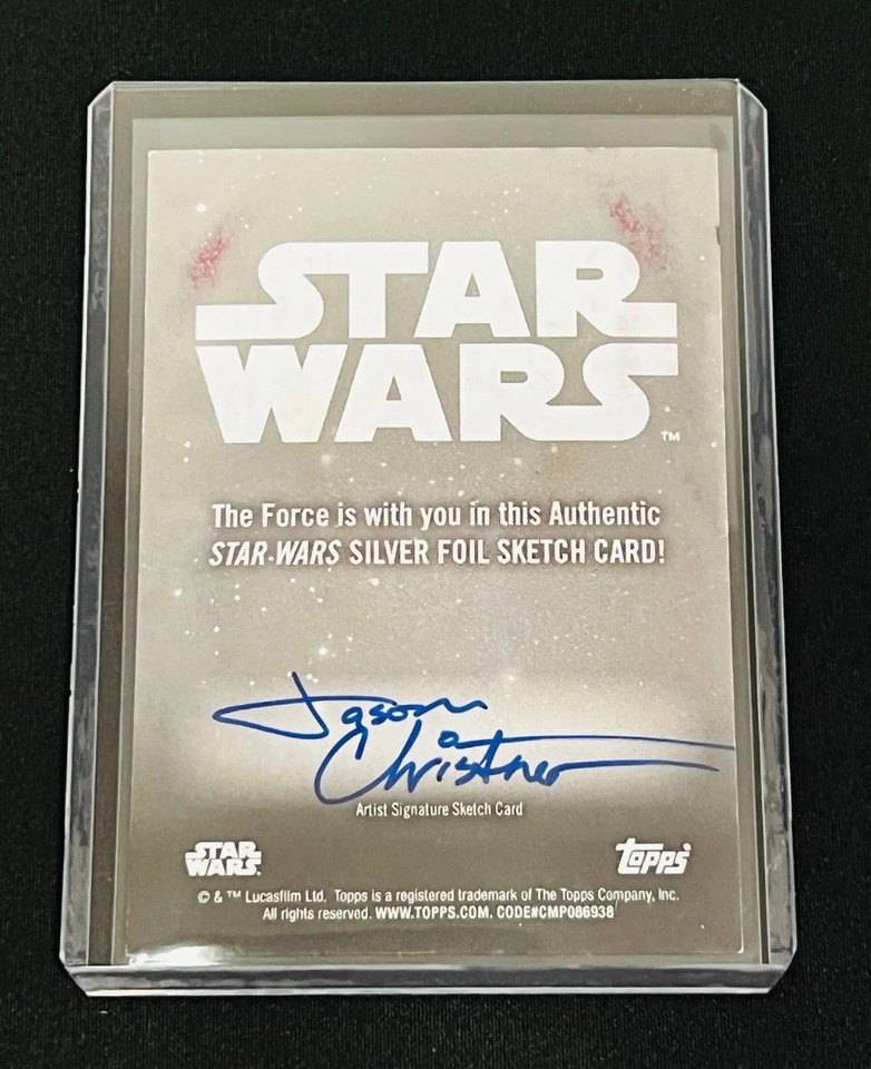 2025 Topps Star Wars Chrome BIB FORTUNA 1/1 Sketch Card by Jason ...