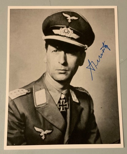 WWII German Paratrooper Wilhelm Schmalz Knights Cross Signed Photo | eBay