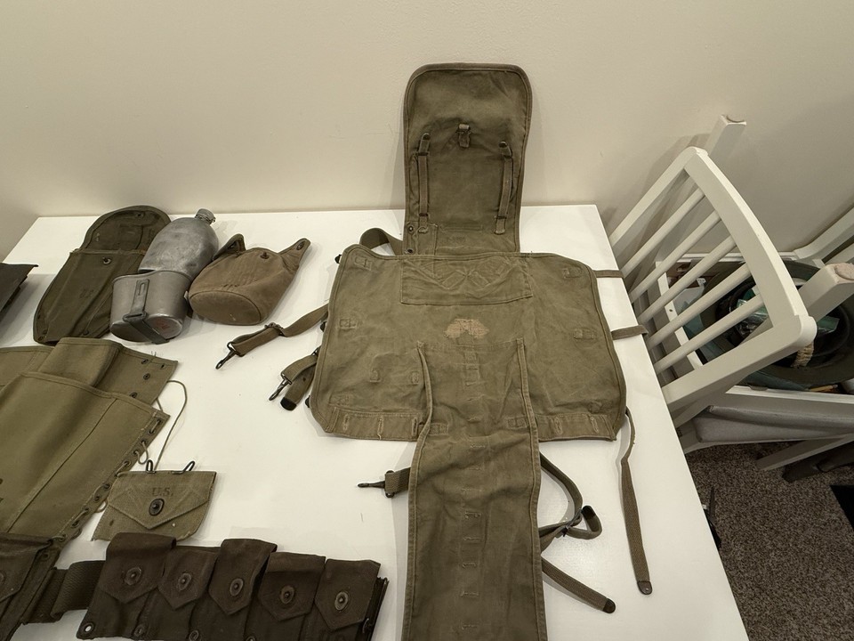Original WWII US Field gear Set (Cartridge Belt, Haversack + More) | eBay