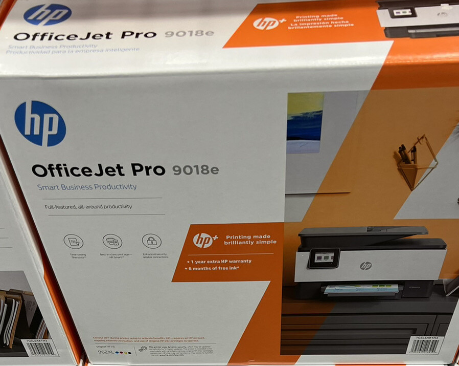 NEW HP OfficeJet Pro 9125e/9122e (9018e) All-in-One Printer-Fax-Office ...